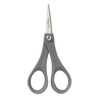 Fiskars 01-004681 Cushion Grip Straight Scissors, 5" - Grey - Bed Bath ...