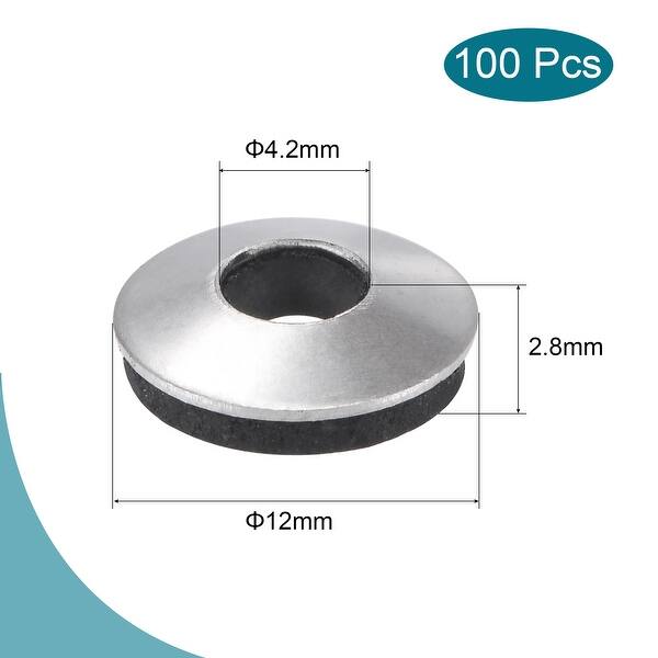 Bonded Sealing Washer Stainless Steel EPDM Rubber Backed Screw Gasket ...