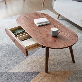 Capsule Centre Table Coffee Table Writing Desk with Storage Drawer ...
