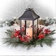 24" Frosted Berry Pine LED Candle Lantern - Bed Bath & Beyond - 32337102