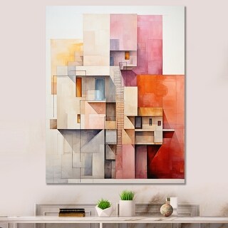 Designart "Constructivism Constructed Horizons I" Constructivism Canvas ...