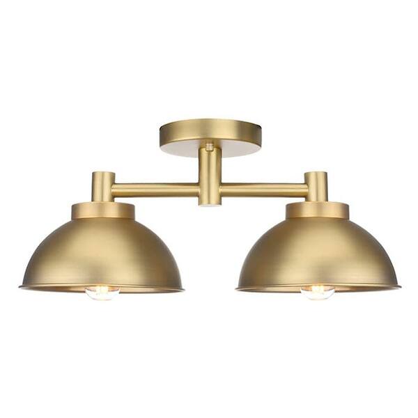 2 light ceiling lamp farmhouse semi flush mounted ceiling lighting ...