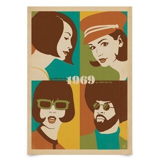 1969 Go With The Flo Fro by Anderson Design Group Poster Art Print ...