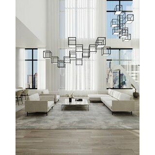 Sonneman Cubix 9-Light Satin Black Vertical LED Pendant - Bed Bath ...