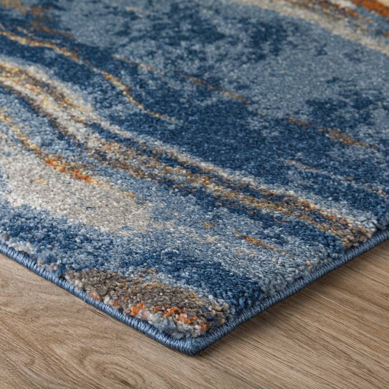 Addison Barkley Modern Blue Geo Rug - On Sale - Overstock - 33928231