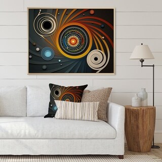 Designart "Occult Effervescence Of Spirit" Modern Geometric Framed ...