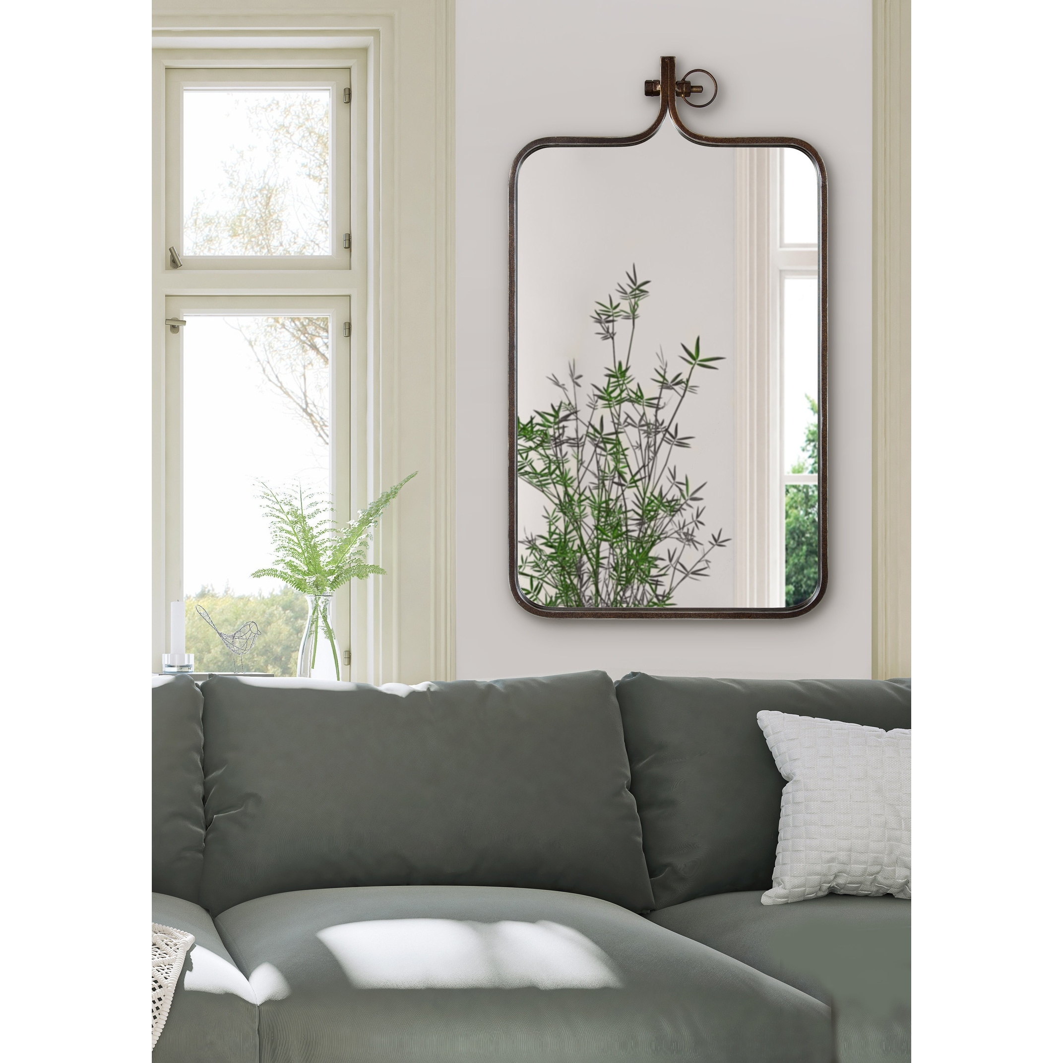 Kate and Laurel McLean Metal Framed Mirror - On Sale - Bed Bath ...