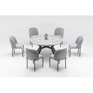 Zine Modern Dining Chairs Set of 2, Velvet Accent Chair Armless Chair ...