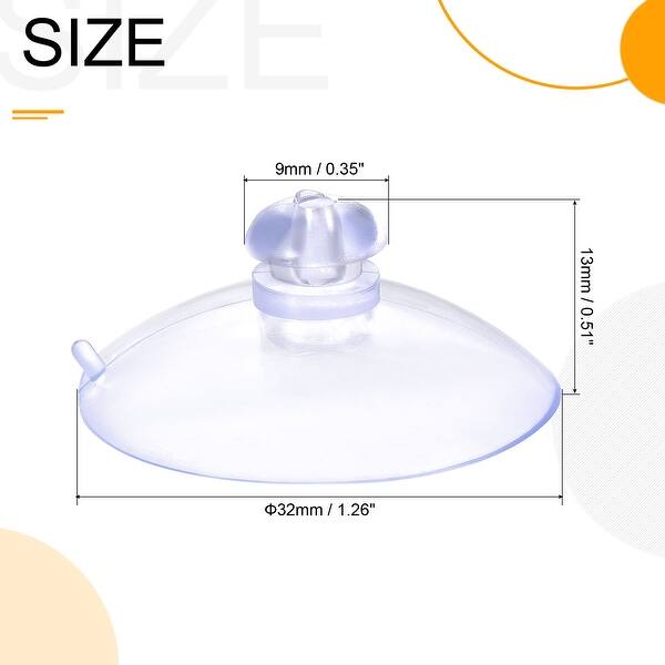 20pcs Suction Cup without Hooks 32mm Dia. Wall Hanger for Home ...