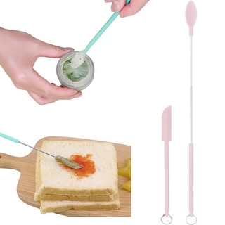 Mini Silicone Telescopic Spatula and Scooping Spoon Set 2 - Bed Bath ...