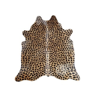Giraffe Cowhide Rug for Exquisite Style - beige - Bed Bath & Beyond ...