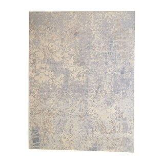 Wahi Rugs Modern Viscose Hand Knotted Rug 8.10x11.10 - 9'2" x 11'9 ...
