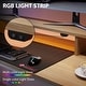 60 Inch Led L Shaped Desk Computer Corner Desk with Monitor Stand - Bed ...