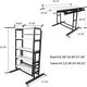 Convertible 2 in 1 Shelf to Table,Extendable Dining Table with Metal ...