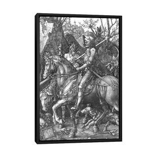 iCanvas "Knight, Death and the Devil, 1513 " by Albrecht Durer Framed ...
