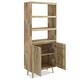 Jager - Bookshelf with Doors - Natural - Bed Bath & Beyond - 43818686