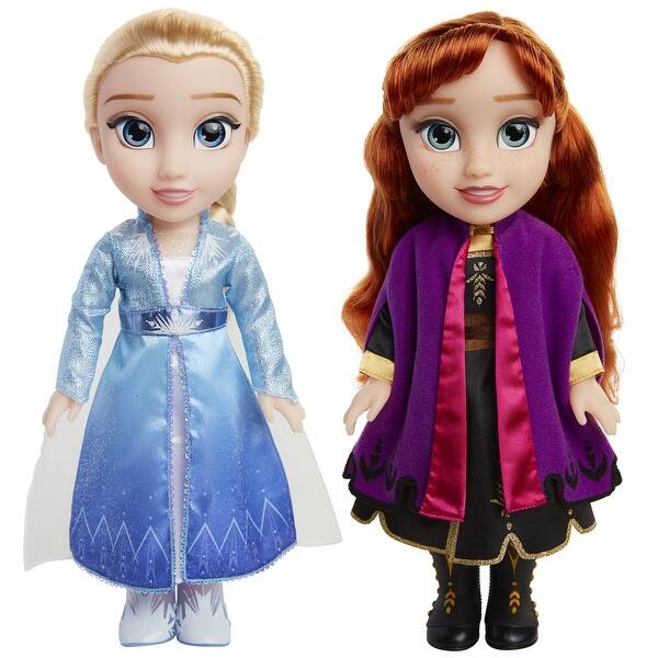 Disney Princess Anna and Elsa 14 Inch Singing Sisters Feature Fashion ...