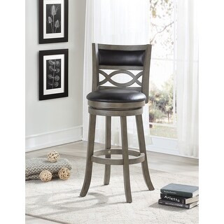 New Classic Furniture Klare Antique Gray and Black Stool - Bed Bath ...
