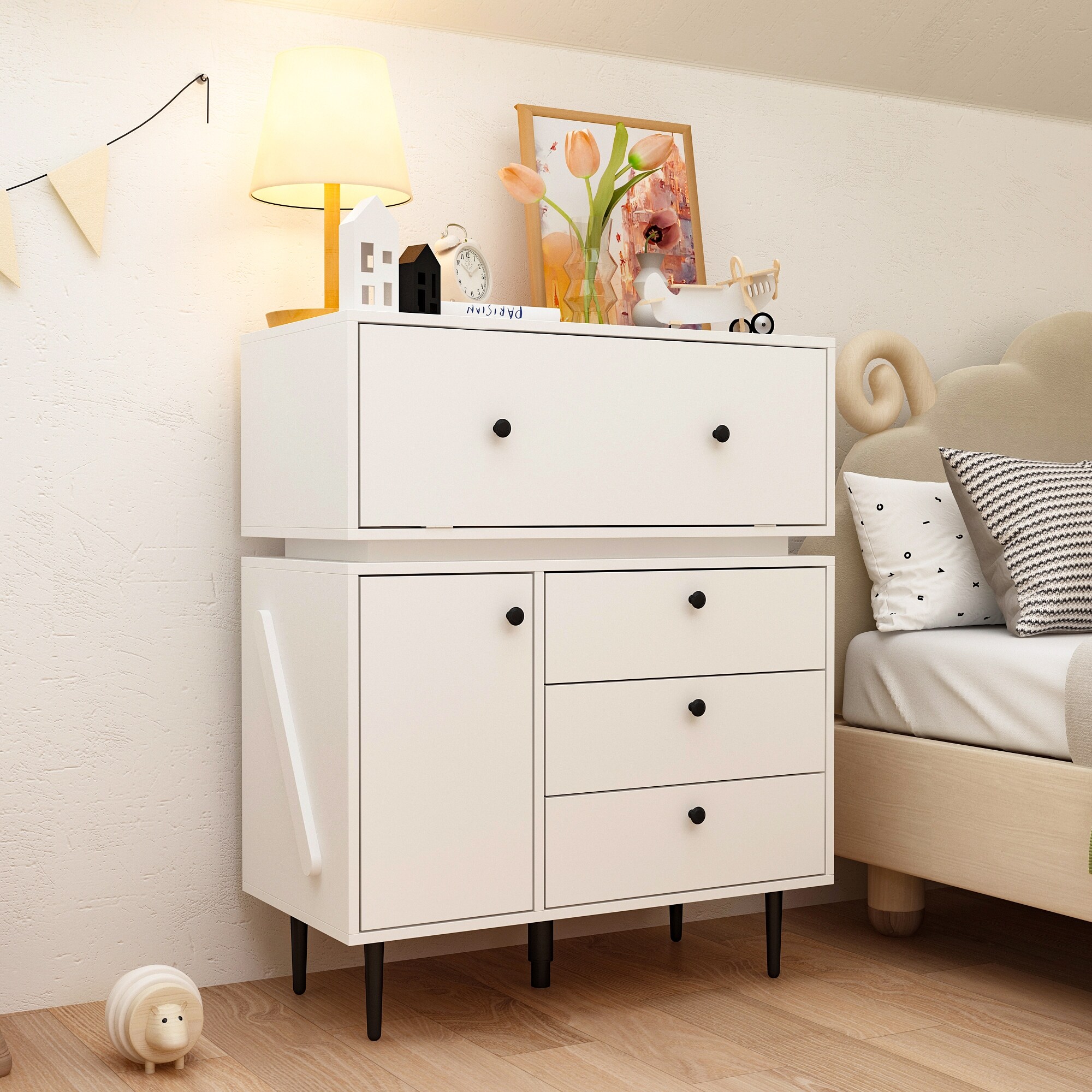 3 drawer Glam Dressers Bed Bath Beyond