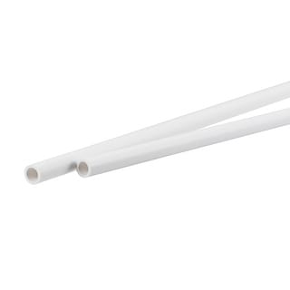 PVC Pipe Round Rigid Plastic Tube 4mm ID 6mm OD 500mm White 2 Pack ...
