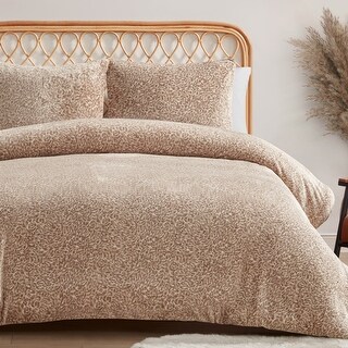 Jessica Simpson Leopard Printed Plush Comforter Sets - Bed Bath ...