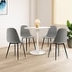 32 Inch Modern Tulip Round Dining Table with MDF Top - 32" x 30" (Dia x ...