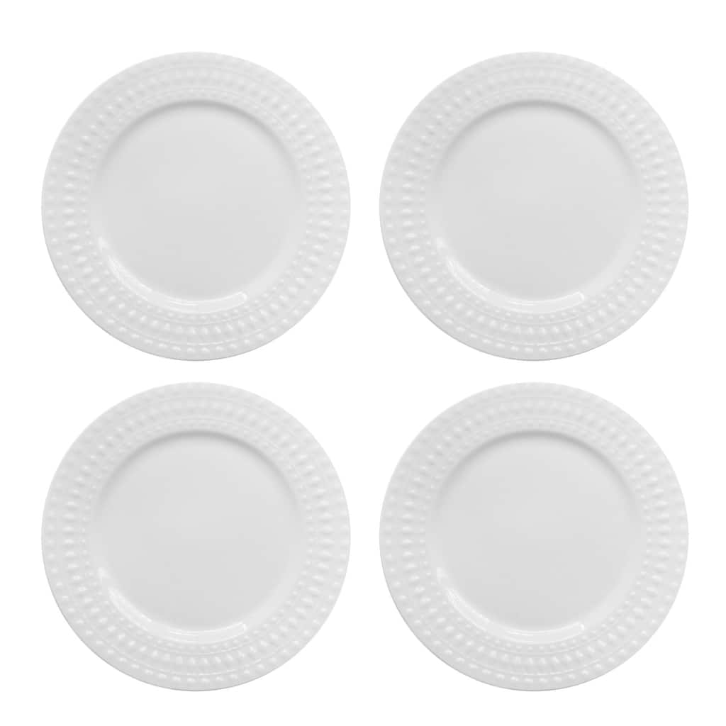 Elle Decor Amelie Set of 4 Dinner Plates - Overstock - 18680492