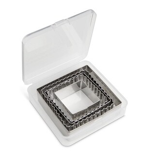 Mrs. Anderson's Baking Squares Cookie Cutter Set with Storage Container ...