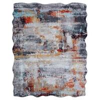 Abstract Grey/Rust/Gold Area Rug - Bed Bath & Beyond - 32043640
