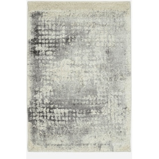 Domani Craze Distressed Black & White Geometric Area Rug. - Bed Bath ...