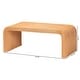 Guevara Bohemian Light Honey Fluted Rattan Coffee Table - Bed Bath ...