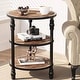Rustic 3-Tier End Table with Storage Shelf - Bed Bath & Beyond - 40111006