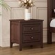 Medieval Vintage Bedside Table, Classic Design in Dark Gray with Two ...