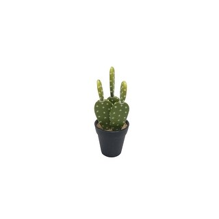 Faux Prickly Pear Cactus W/Plastic Pot- A - GREEN - Bed Bath & Beyond ...