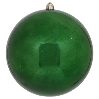 Vickerman 10" Emerald Shiny Mercury Ball Ornament - Green - Bed Bath ...