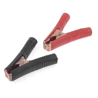 Auto Red Black Nonslip Handle 200A Battery Test Alligator Clamp 2 Pcs ...