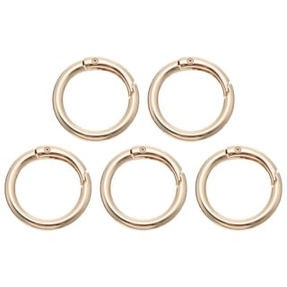 5Pcs Spring O Ring Round Snap Clip Circle Trigger Keyrings Buckle - Bed ...