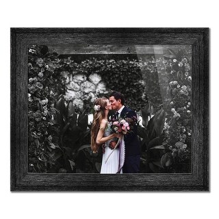 40x30 Frame Black Barnwood Picture Frame - Modern Photo Frame Includes ...