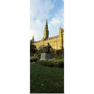 Statue of John Carroll outside Georgetown University, Georgetown ...