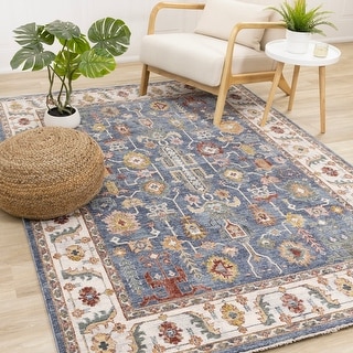 Alpine Rug Co. Olivia Modern Traditional Border Rug - Bed Bath & Beyond ...