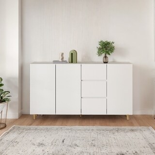 Comprehensive Storage with Divided Display:Versatile Side Cabinets for ...