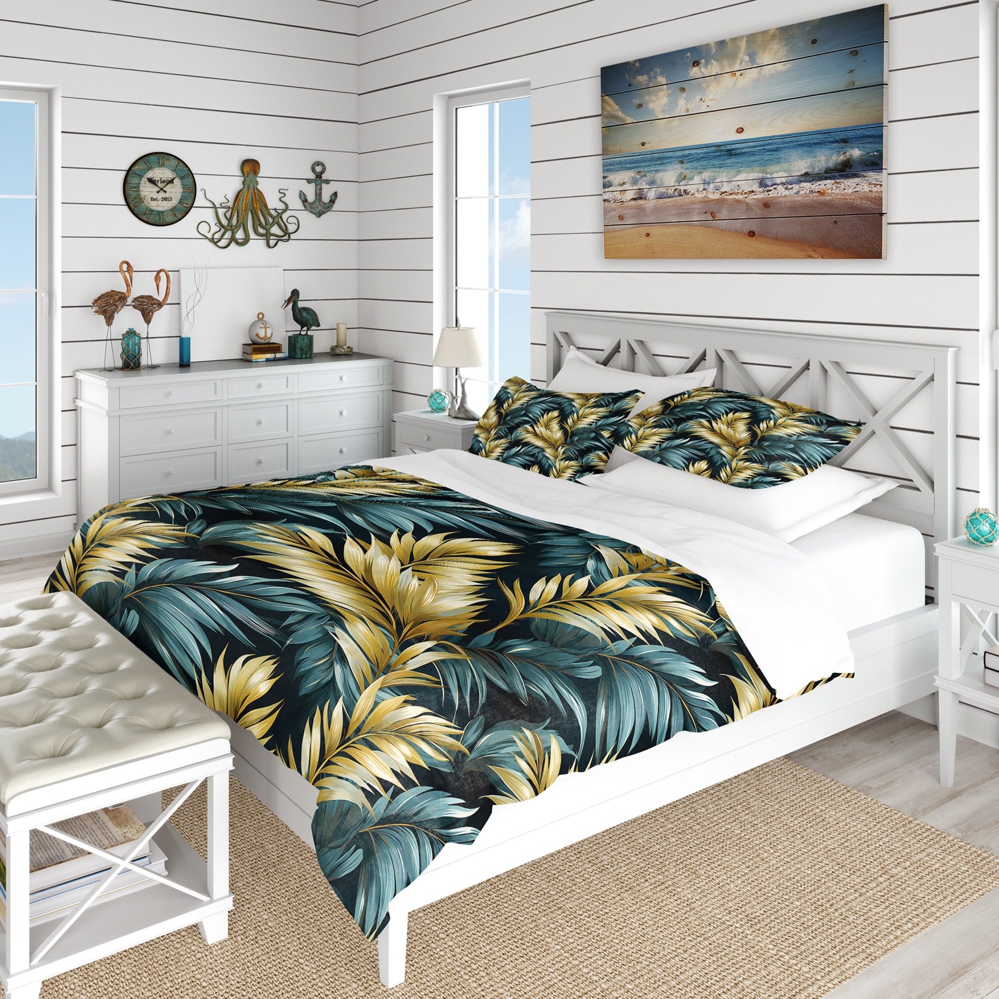 palm leaf bedding set