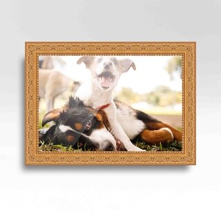35x25 Frame Gold Real Wood Picture Frame Width 1.75 inches | Interior ...