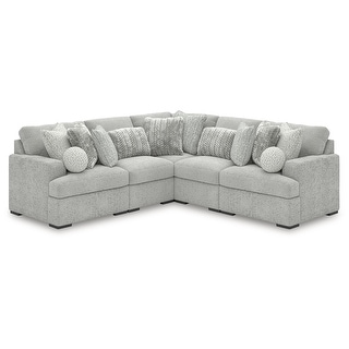 Signature Design by Ashley Snodoodle Gray 5-Piece Sectional - 111" W x ...
