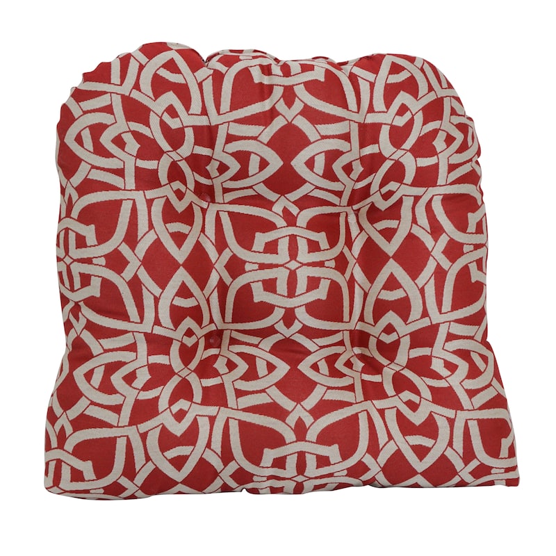 19-inch Rounded Back Premium Woven Outdoor Chair Cushions (Set of 2 ...