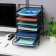 Mind Reader 6-Tier Paper Tray, File Storage, Desktop Organizer, Metal ...