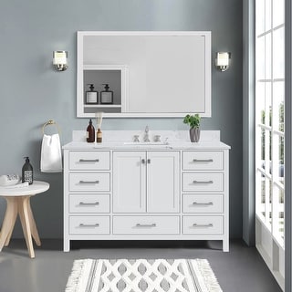 StarrySky 54 inch Undermount Single Sink Bathroom Vanity with ...