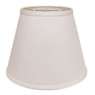 HomeRoots 18" White Empire Deep Slanted No Slub Lampshade - 18 - Bed ...