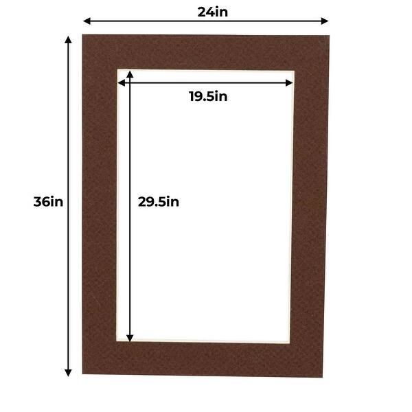 24x36 Mat for 20x30 Photo - Chocolate Brown Matboard for Frames ...