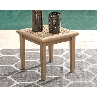 Signature Design by Ashley Gerianne Outdoor Brown Square End Table - 24 ...